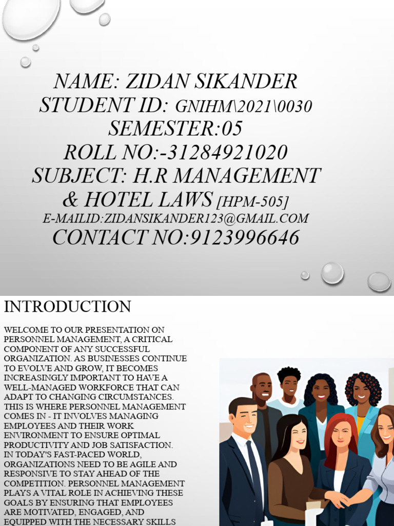 Effective Personnel Management Strategies | PDF | Recruitment | Human ...