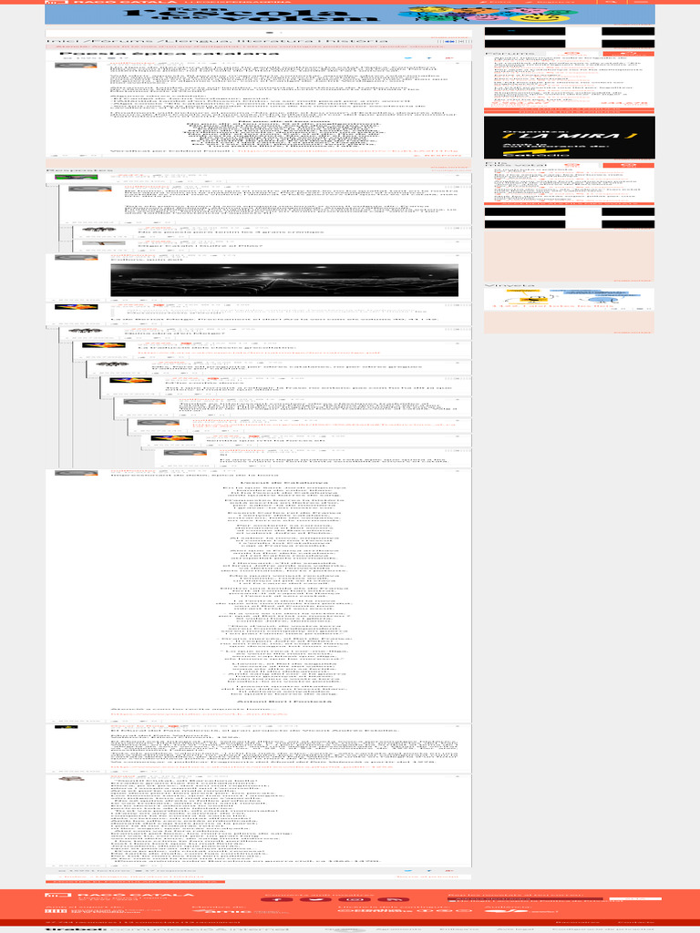 Poesia Èpica Catalana - Fòrums - Racó Català | PDF