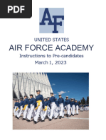 USAFA Pre-Candidate Instructions 2029 | PDF | United States Air Force ...
