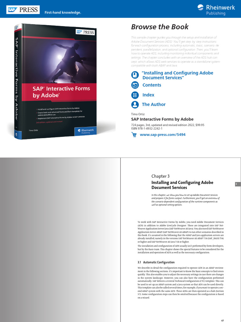 Reading Sample Sap Press Sap Interactive Forms by Adobe | Download Free PDF | World Wide Web ...