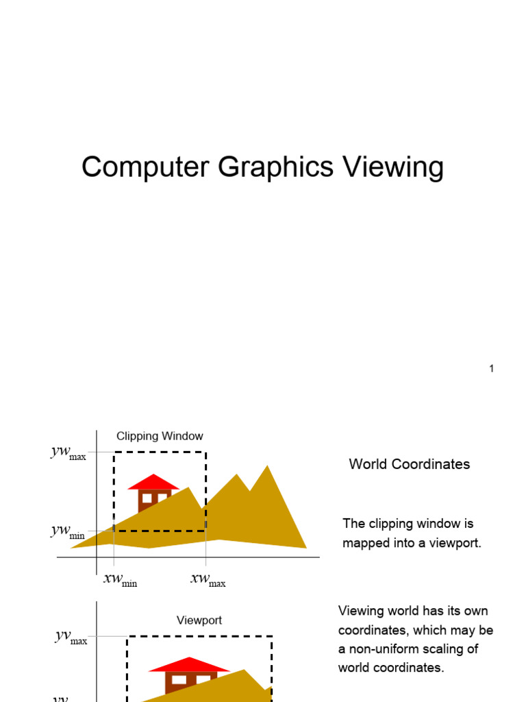Viewing | PDF | Cartesian Coordinate System | 2 D Computer Graphics
