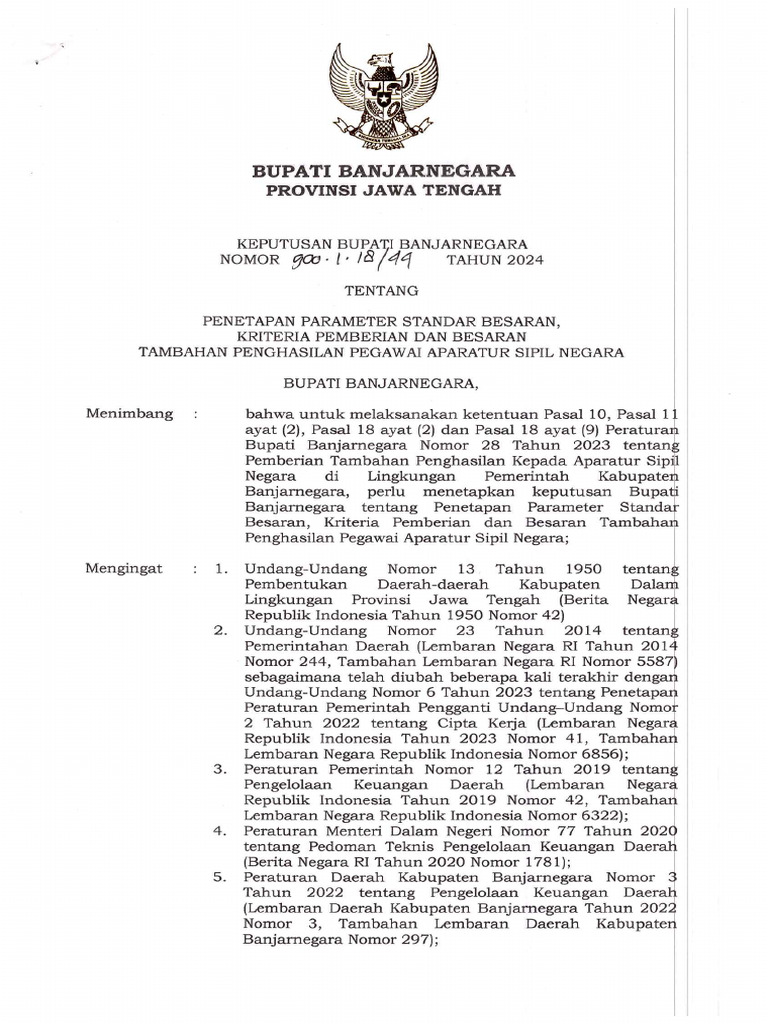 SK - 900 - 1 - 18 - 44 - 2024penatapan TPP 2024 | PDF