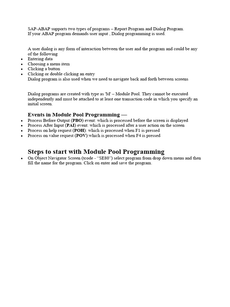 Modulepool Program | PDF | Computer Programming | Software