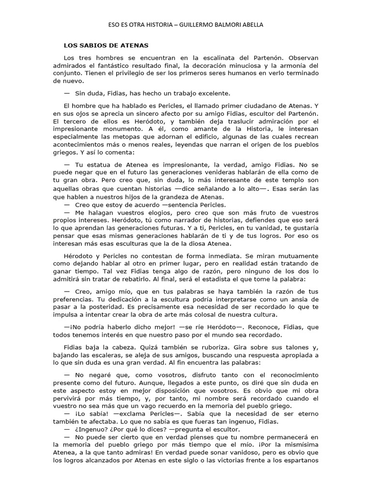 Los Sabios de Atenas 1 | PDF | Atenea | Verdad