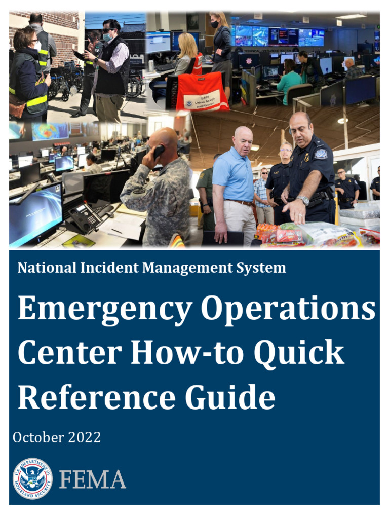 Fema Eoc-Quick-Reference Guide | PDF | Emergency Management | Incident ...