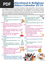 PDSB 2025-2026 Creed Days Calendar | PDF | Calendar