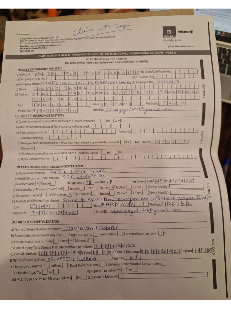 Claim Form New | PDF