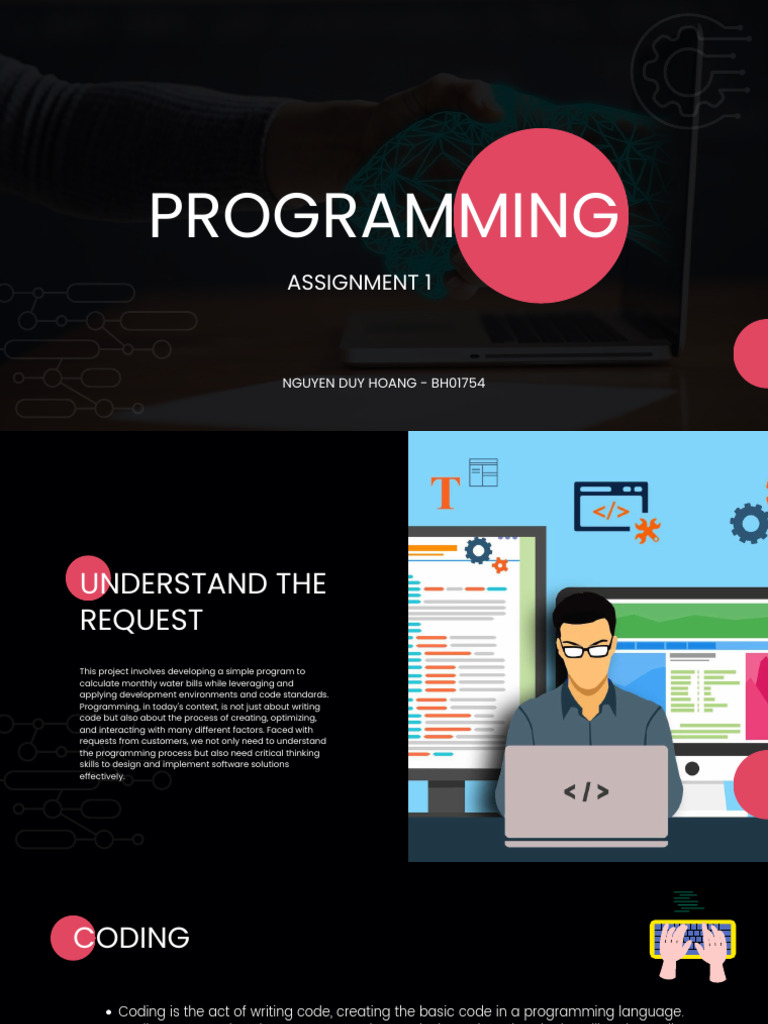 Slide Asm1 1ST Programming Hoangnd BH01754 | PDF | Computer Programming ...