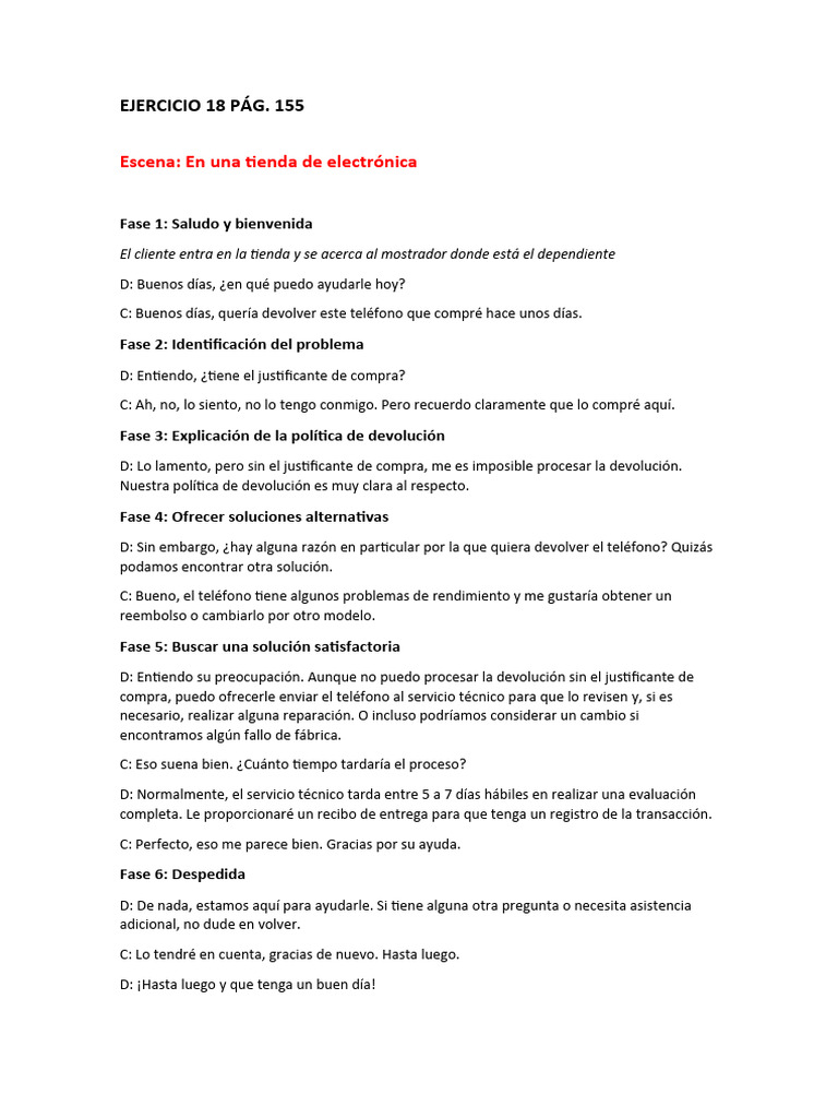 Ejercicio 18 Pág 155 | PDF