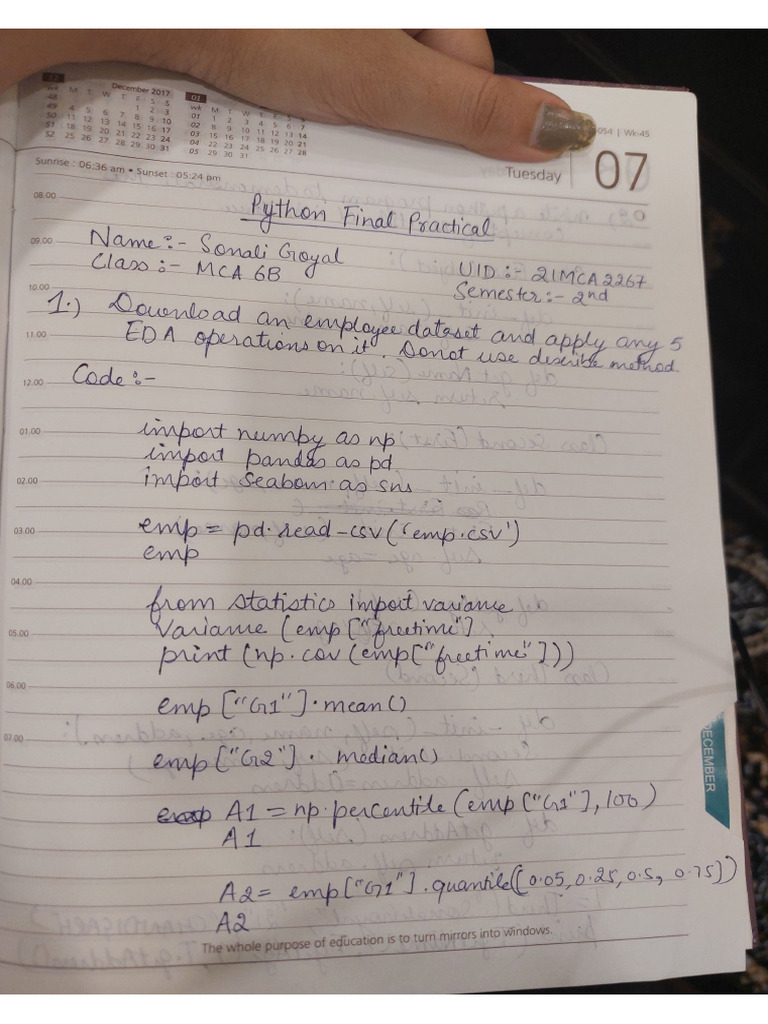 21MCA2267 PythonFinal | PDF