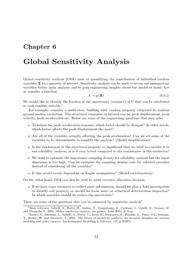 Global Sensitivity Analysis Explained | PDF | Sensitivity Analysis ...