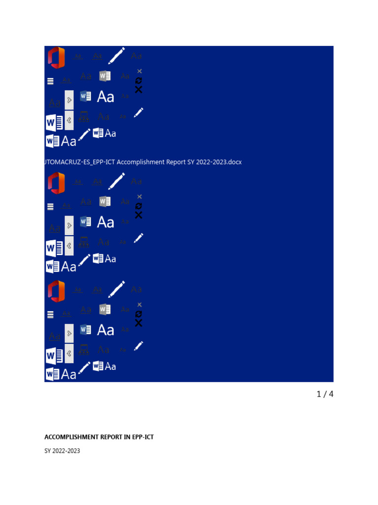 Sample Ict Report Pdf Educational Technology Learning