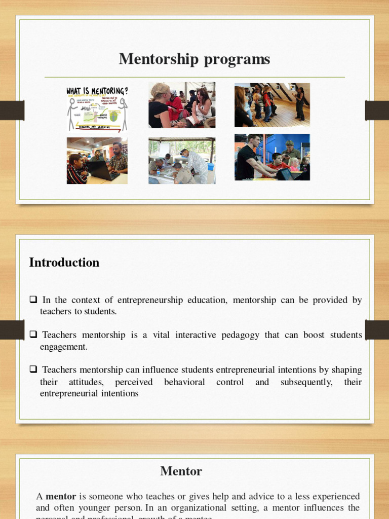 Mentorship Programs | Download Free PDF | Mentorship | Teachers