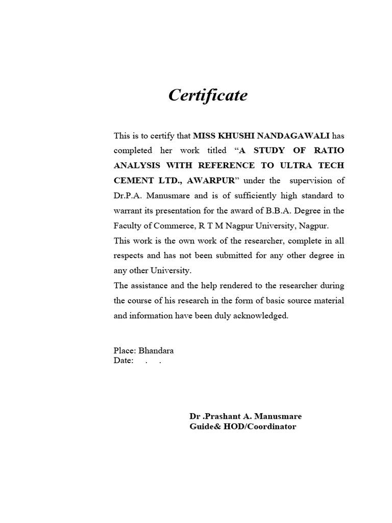 2 Declaration-Aknowledgement-Khushi | PDF | Cognition | Science