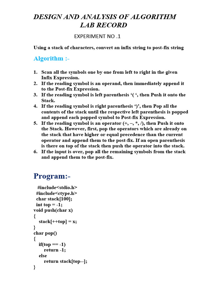 Daa Lab Exp Docx 1 10 Pdf Algorithms And Data Structures Computer Programming