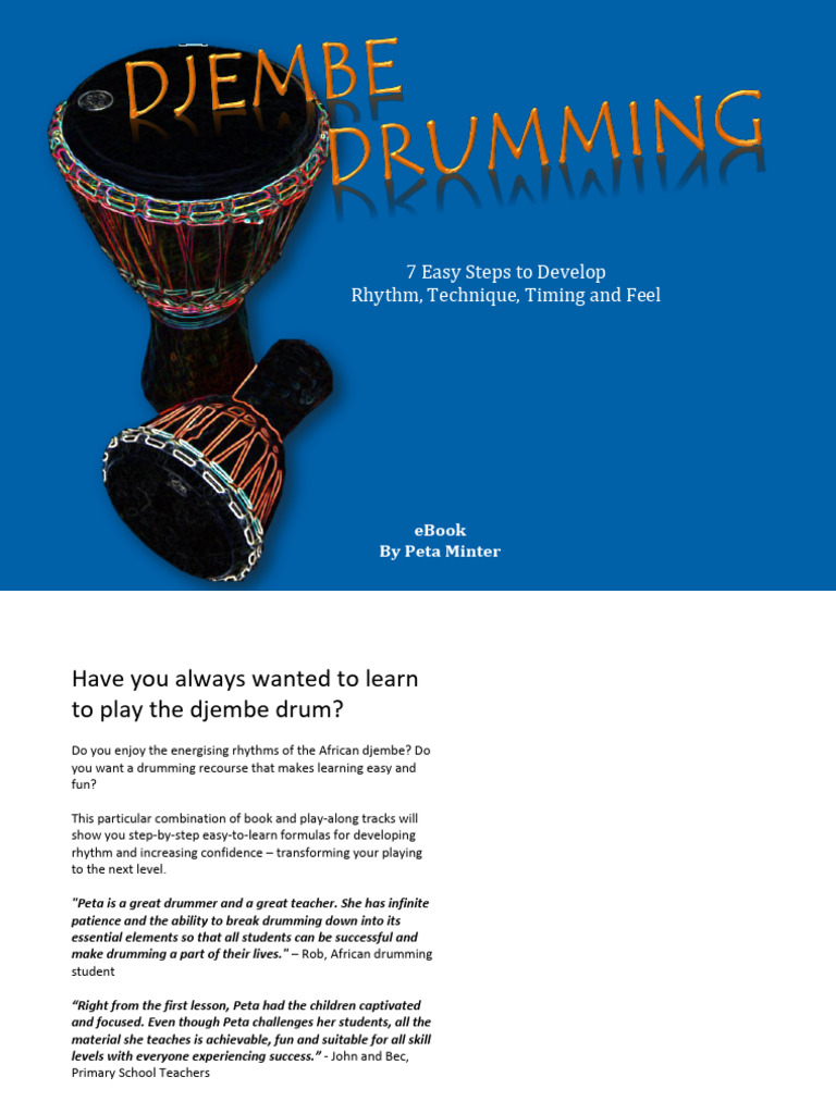 Djembe Drumming Ebook Free 2018 | PDF | Drum | Rhythm And Meter