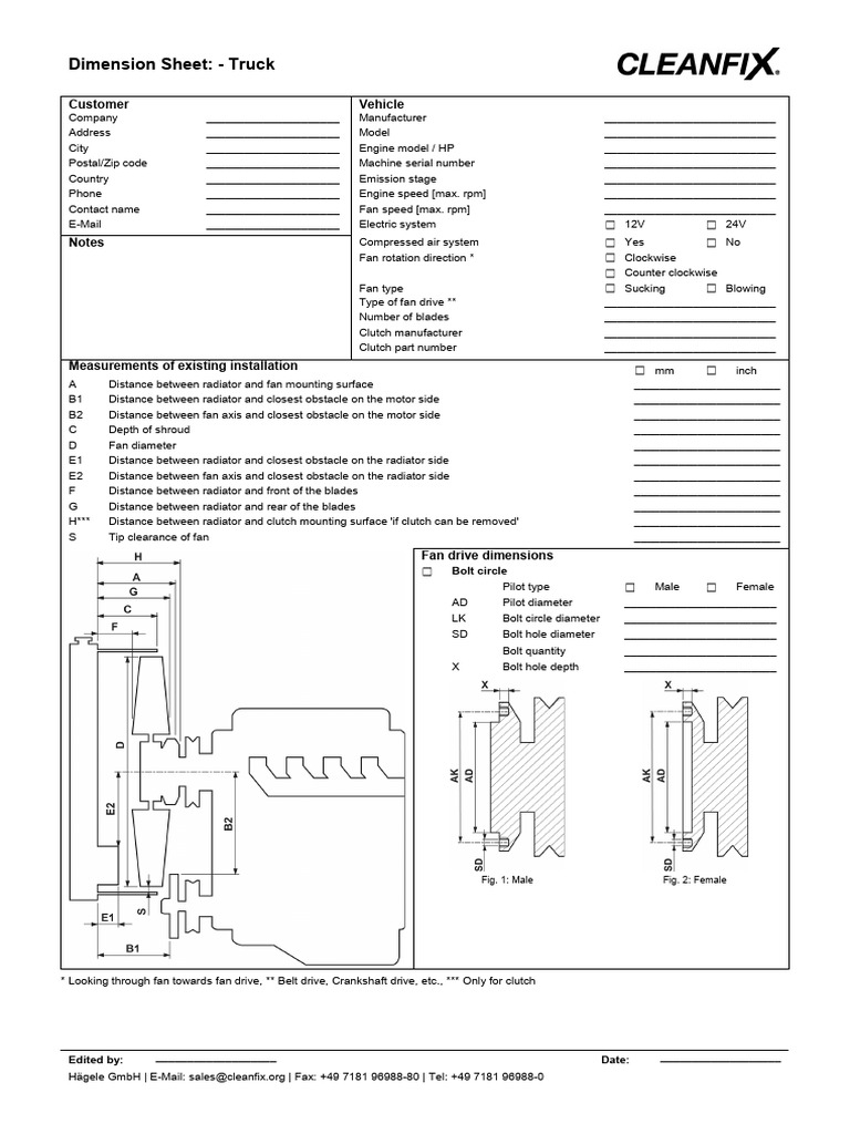 3 Dimension-sheet_Truck_(EN)_V1 - MS3 | PDF | Engines | Clutch