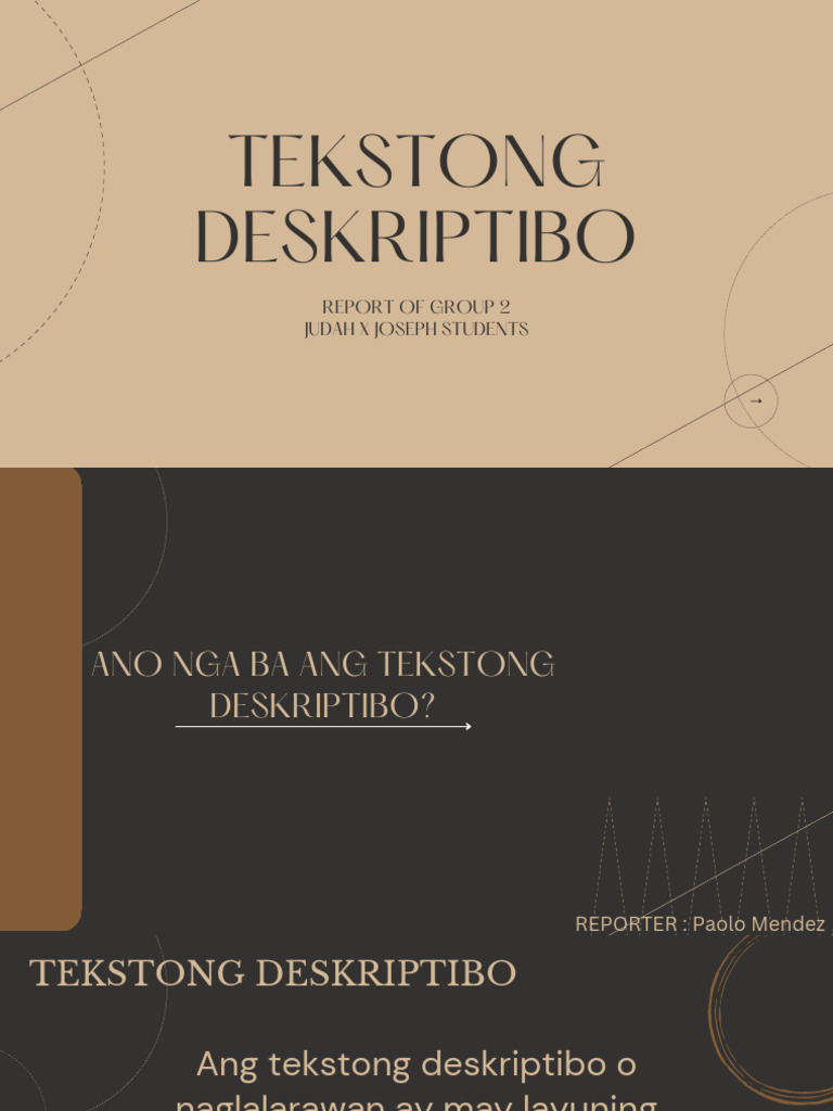 Group 2 Tekstong Deskriptibo 1 | PDF