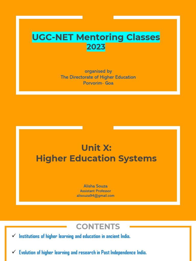 Unit X - Higher Education System | PDF | Academic Degree | Vocational Education