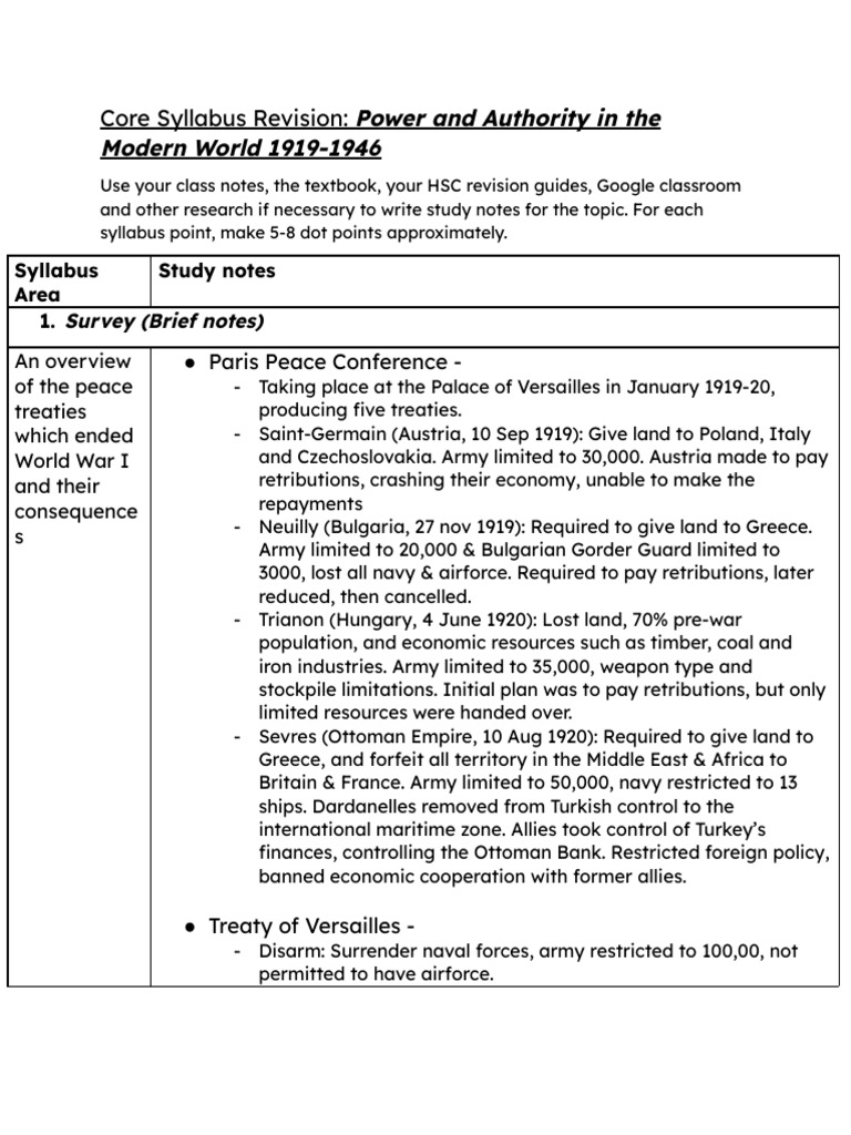 Power and Authority: 1919-1946 Study Notes | PDF | Joseph Stalin ...