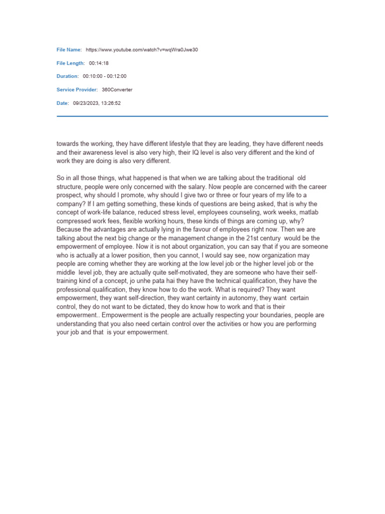 Chapter 18 Part 1 Management Challenges of The 21st Century | PDF | Career & Growth | Self ...