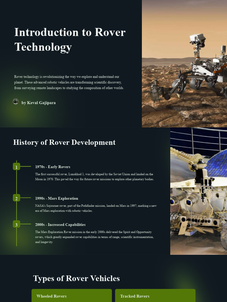 Introduction To Rover Technology | Download Free PDF | Rover (Space ...