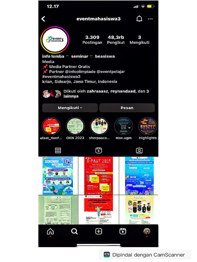 Aulia - Acara - Event Mahasiswa3 | PDF