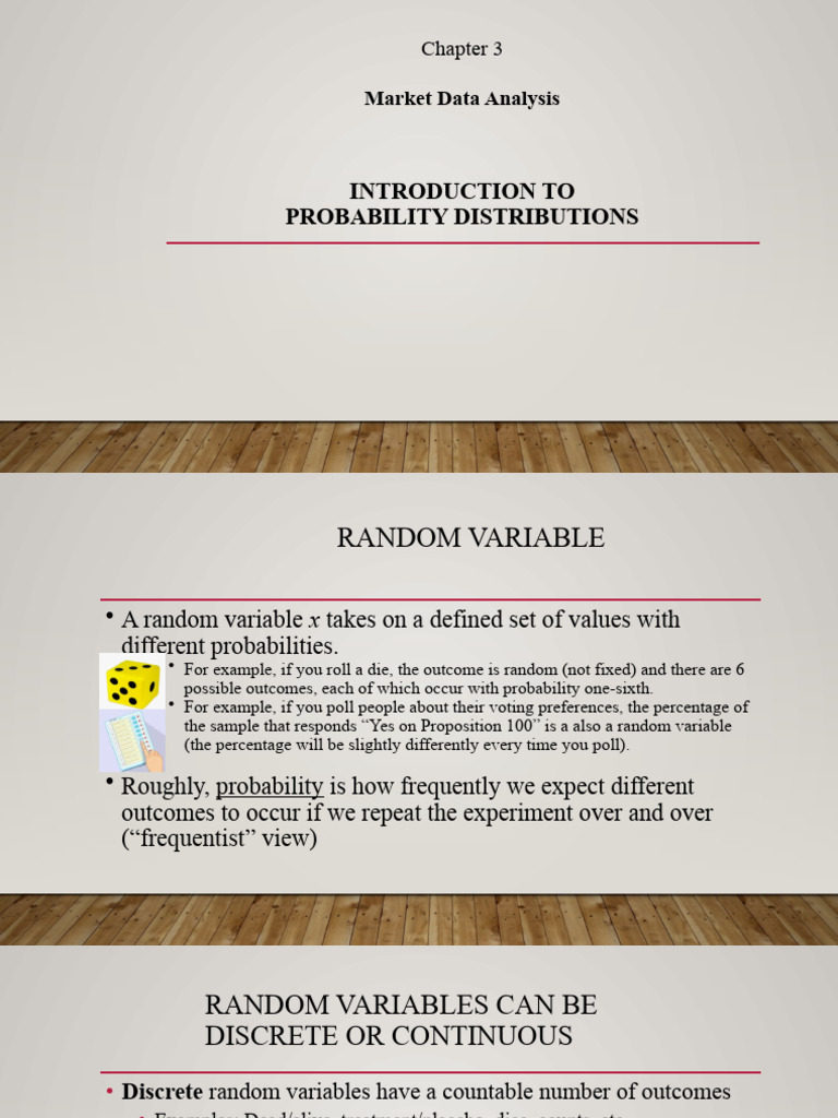 Chapter 3 - Market Data Analysis | PDF | Probability Distribution | Random Variable