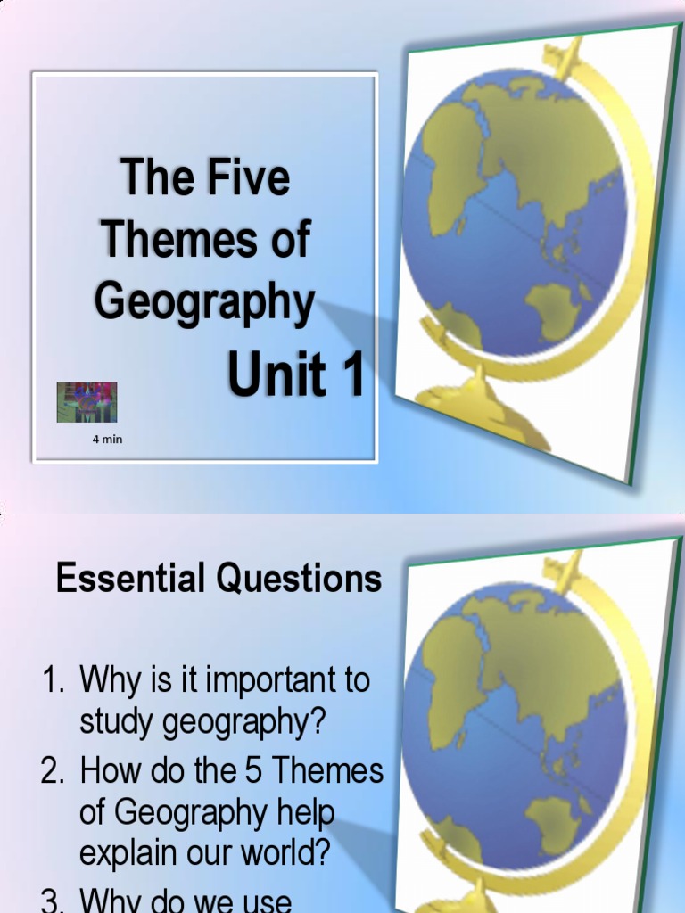 The Five Themes of Geography-Class Notes | Map | Equator