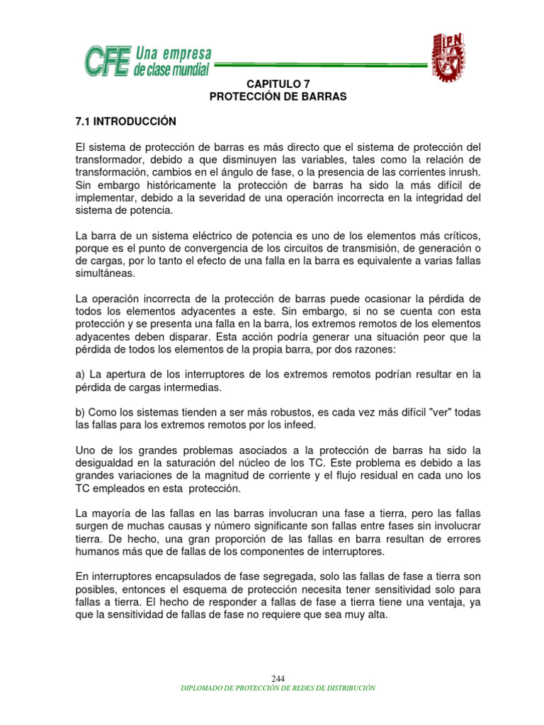 Cap7 Barras | PDF | Transformador | Corriente eléctrica