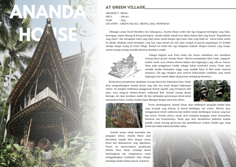 Desain Ananda House di Green Village | PDF