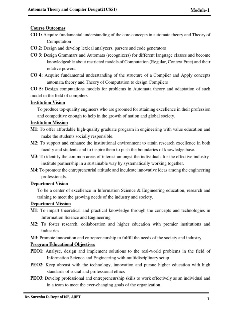 Module 1 | Download Free PDF | Parsing | Computing