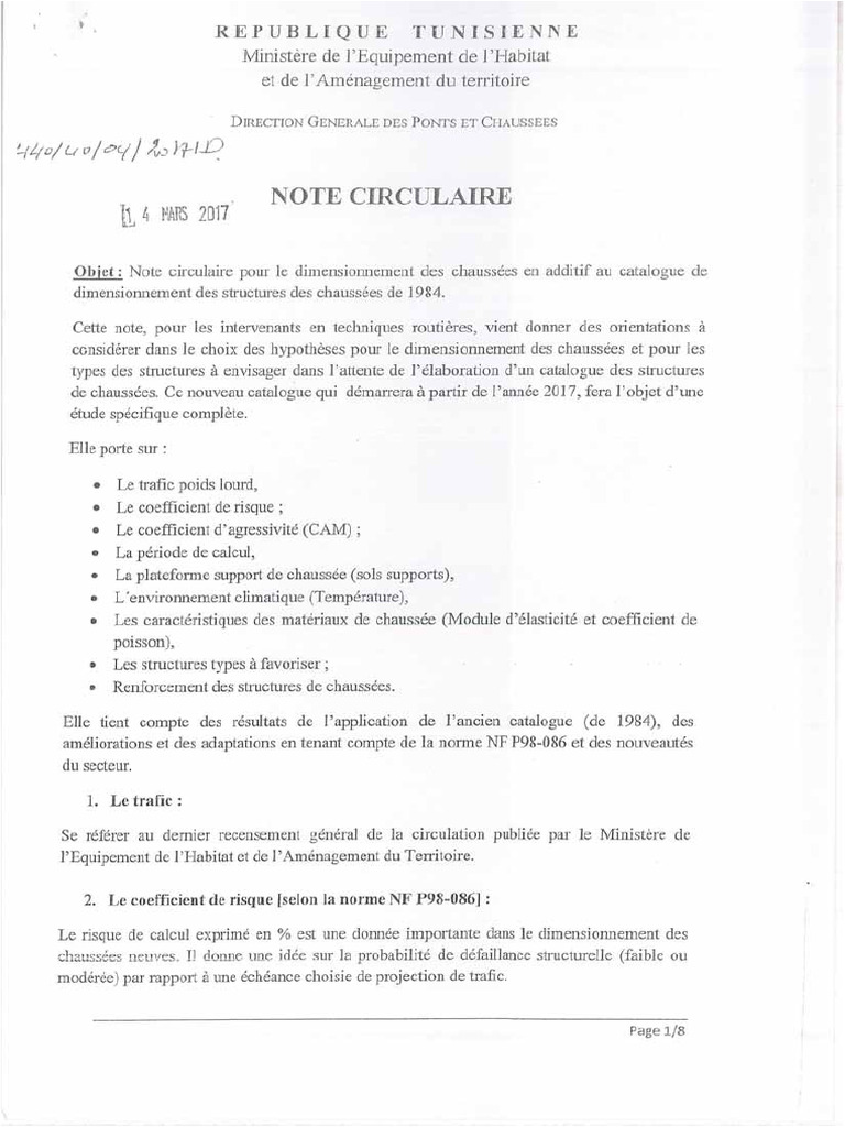 Note circulaire | PDF