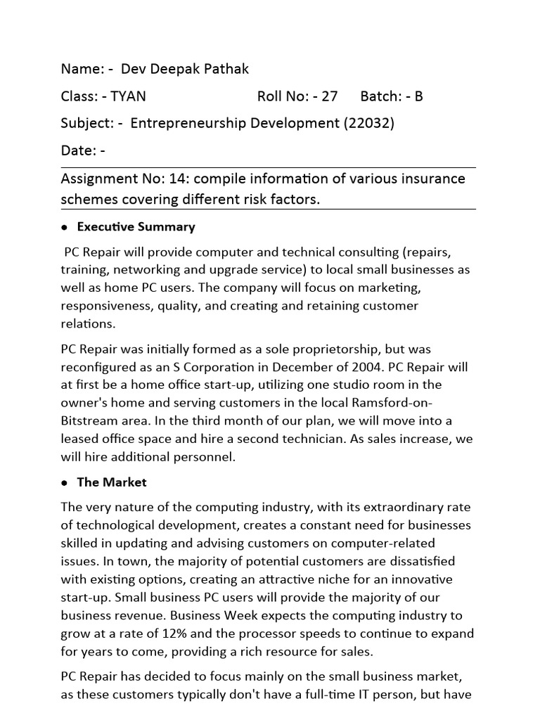 Ede Practical No 14 Final | PDF | Business Plan | Risk Management Ede Practical No 14 Final | PDF | Business Plan | Risk Management