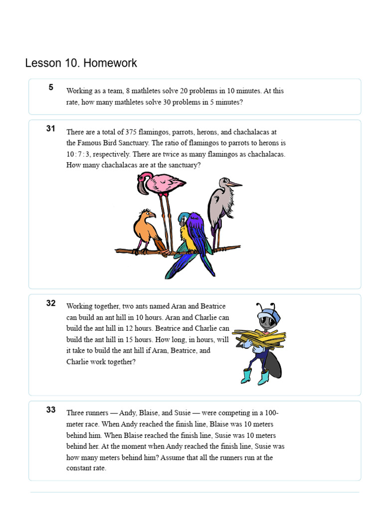 Lesson 10. Homework | PDF