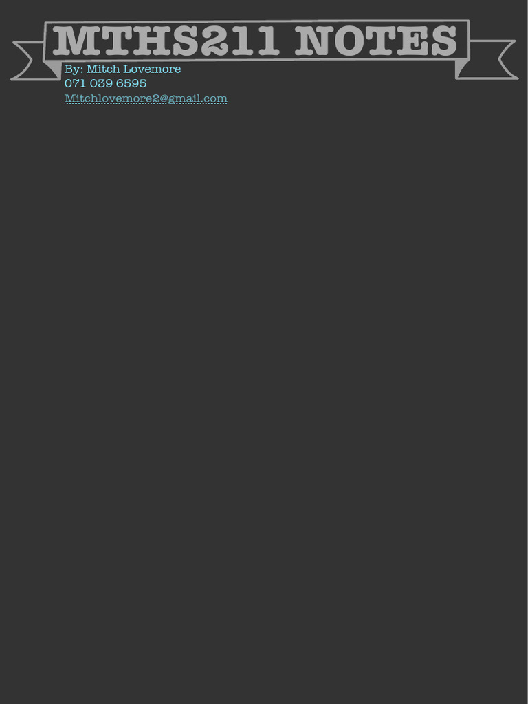 MTHS211: 3D Geometry & Vectors | PDF | Euclidean Vector | Classical ...