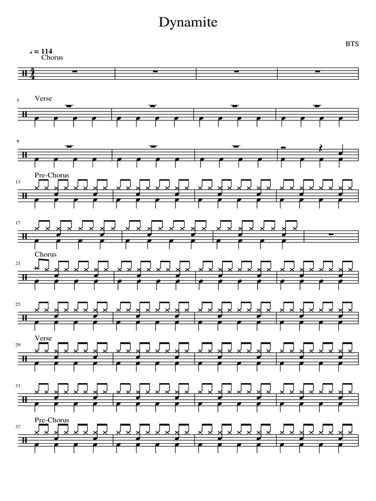 Dynamite BTS | PDF | Song Structure | Oral Literature