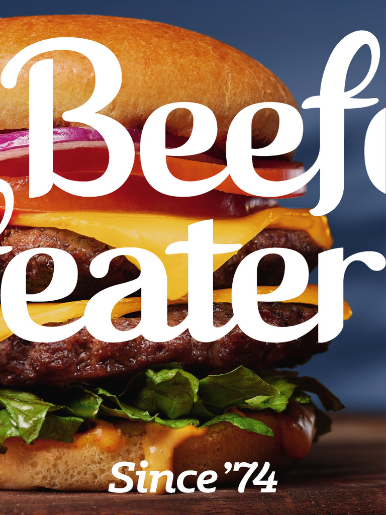 Beefeater Daytime Lunch Menu 30 1299 | PDF | Hamburgers | French Fries