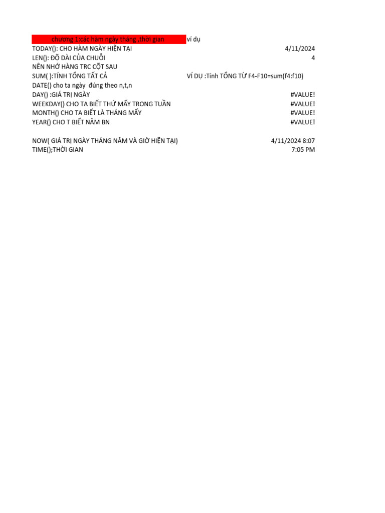 T NG H P Công TH C Tin | PDF