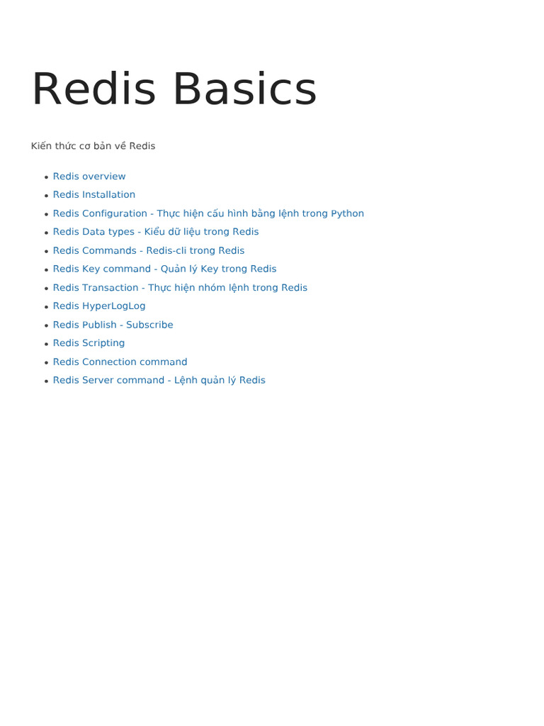 redis-basics | PDF