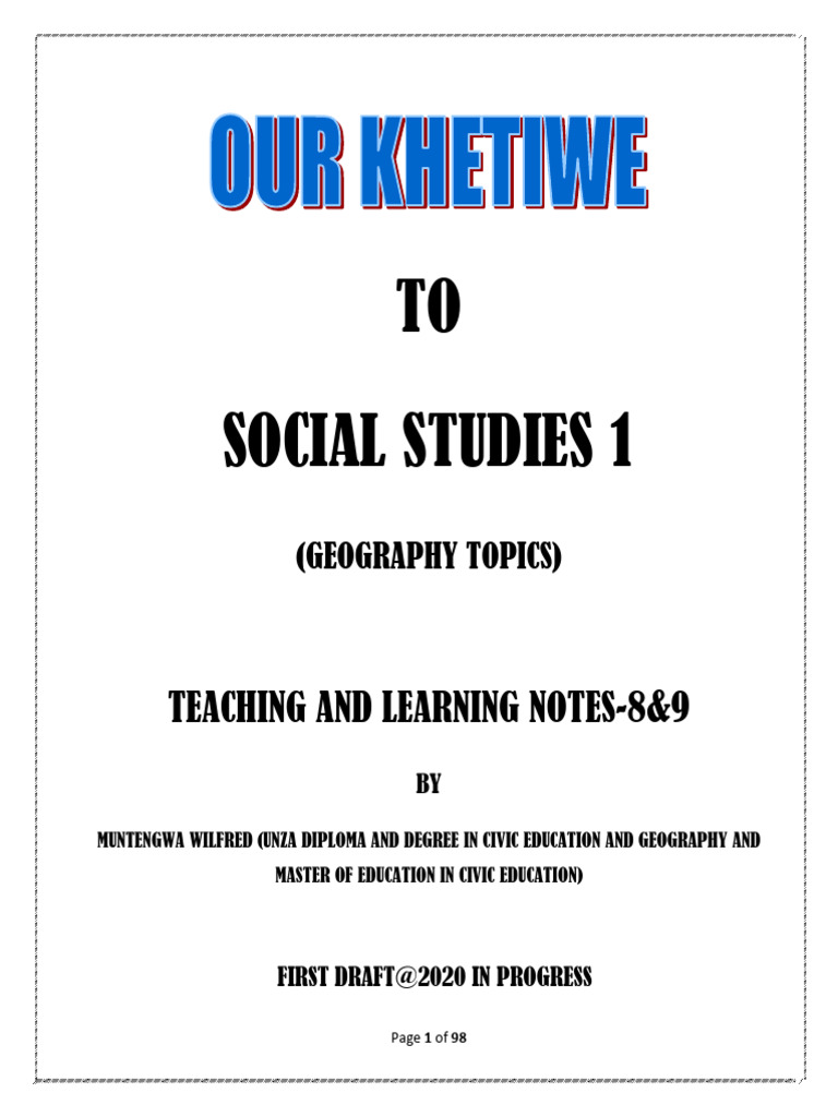 Social Studies 1 8-9 Notes | Download Free PDF | Humidity | Precipitation