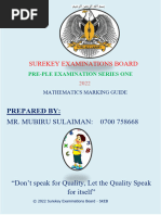 Ple Primary Leaving Examination Mathematics 2024 | PDF