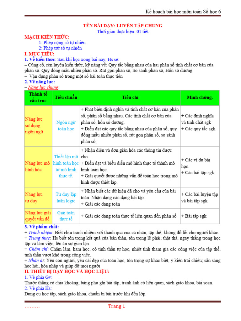 C6 - Bai 24 A - Luyen Tap Chung - KNTT | PDF