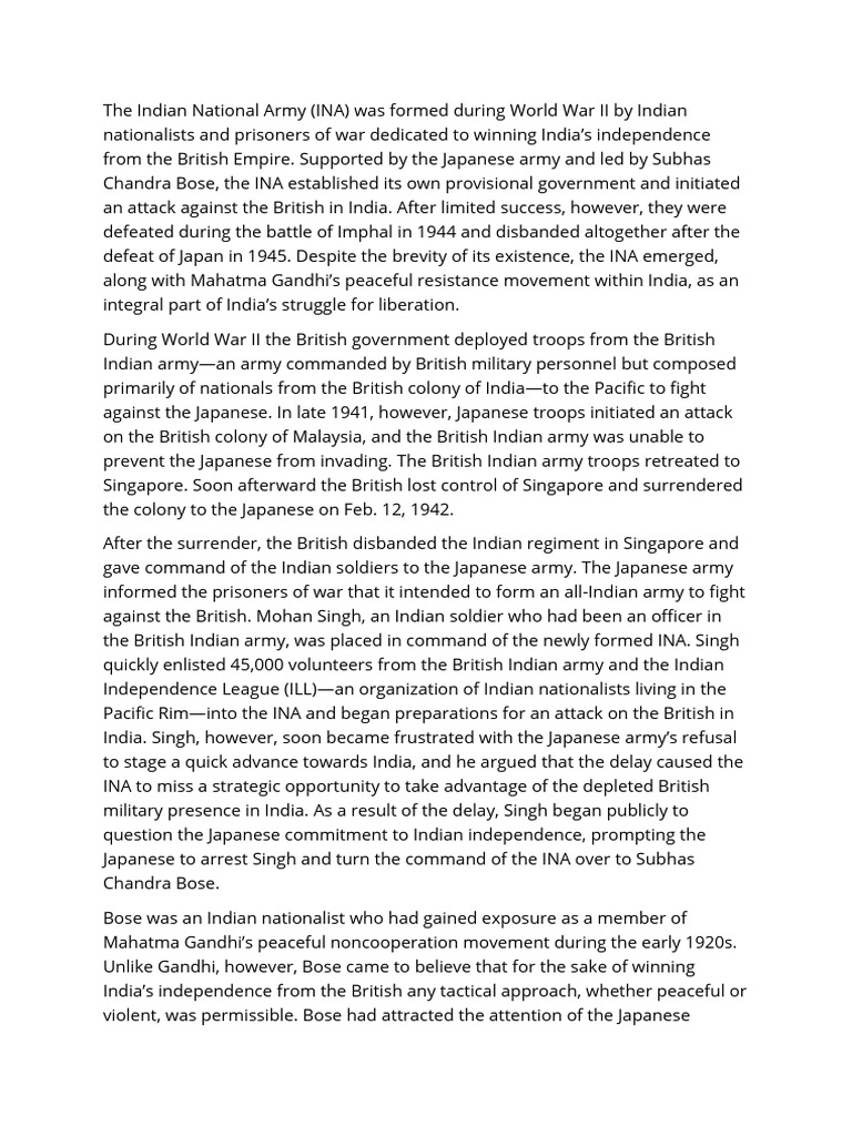 All Net Info of Ina | Download Free PDF | Army | Military Units And ...