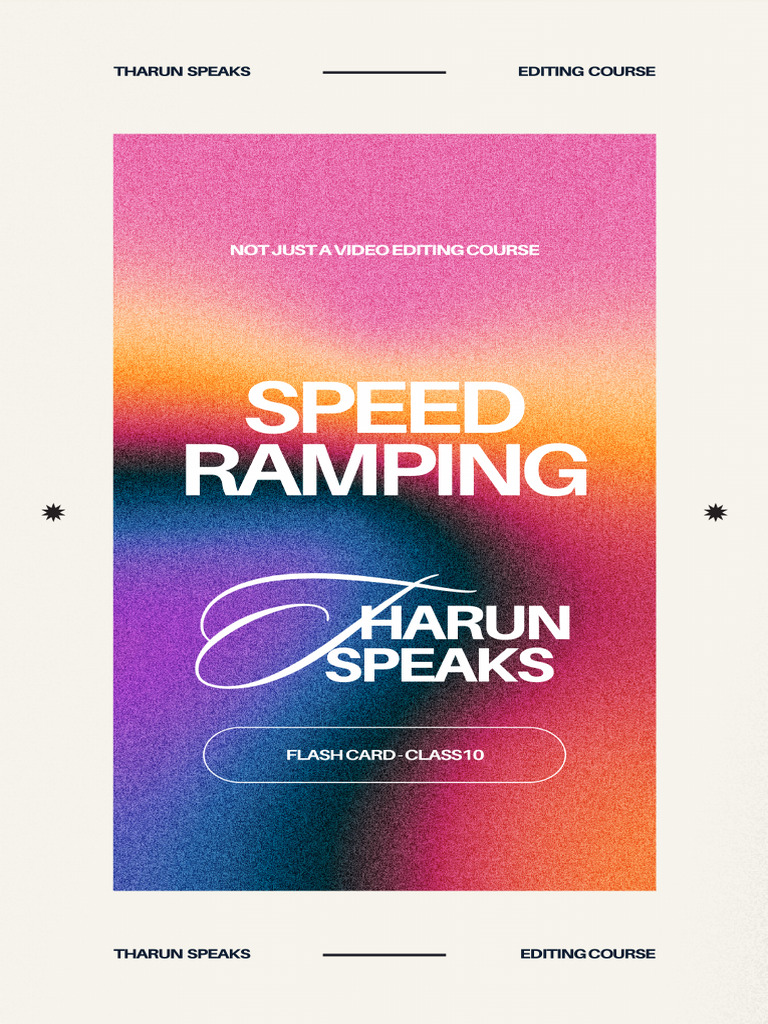 08.speed Ramping - Class 10 | PDF