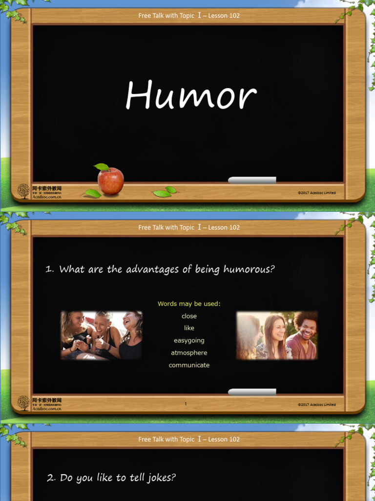 Lesson 102 | PDF | Laughter | Psychology