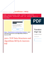 Data Structures Multiple Choice Questions | PDF | Array Data Structure ...