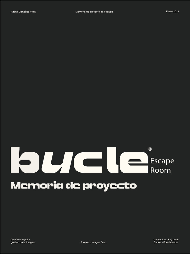Memoria de Proyecto Bucle - Espacio | PDF | Espacio | Hora