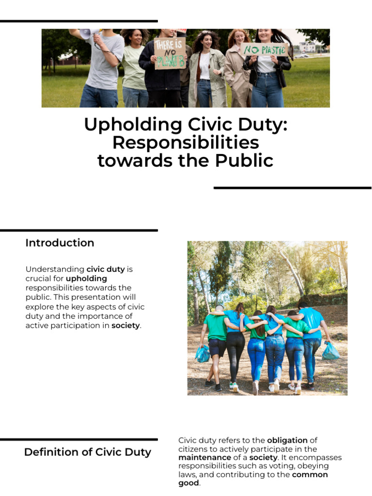 Wepik Upholding Civic Duty Responsibilities Towards The Public | PDF ...