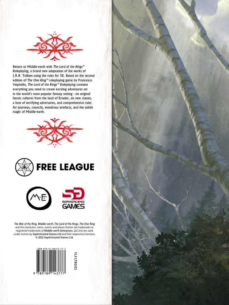 The Lord of The Rings Roleplaying FL Core Rulebook 5e | PDF | Young Adult